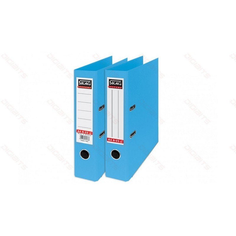 SKAG box file A4 8cm light blue – Digibits Ltd