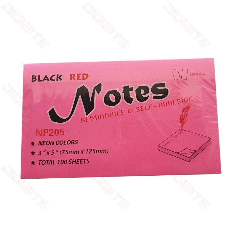 B/R post-it neon 75mm x 125mm – NP205 fuchsia – Digibits Ltd
