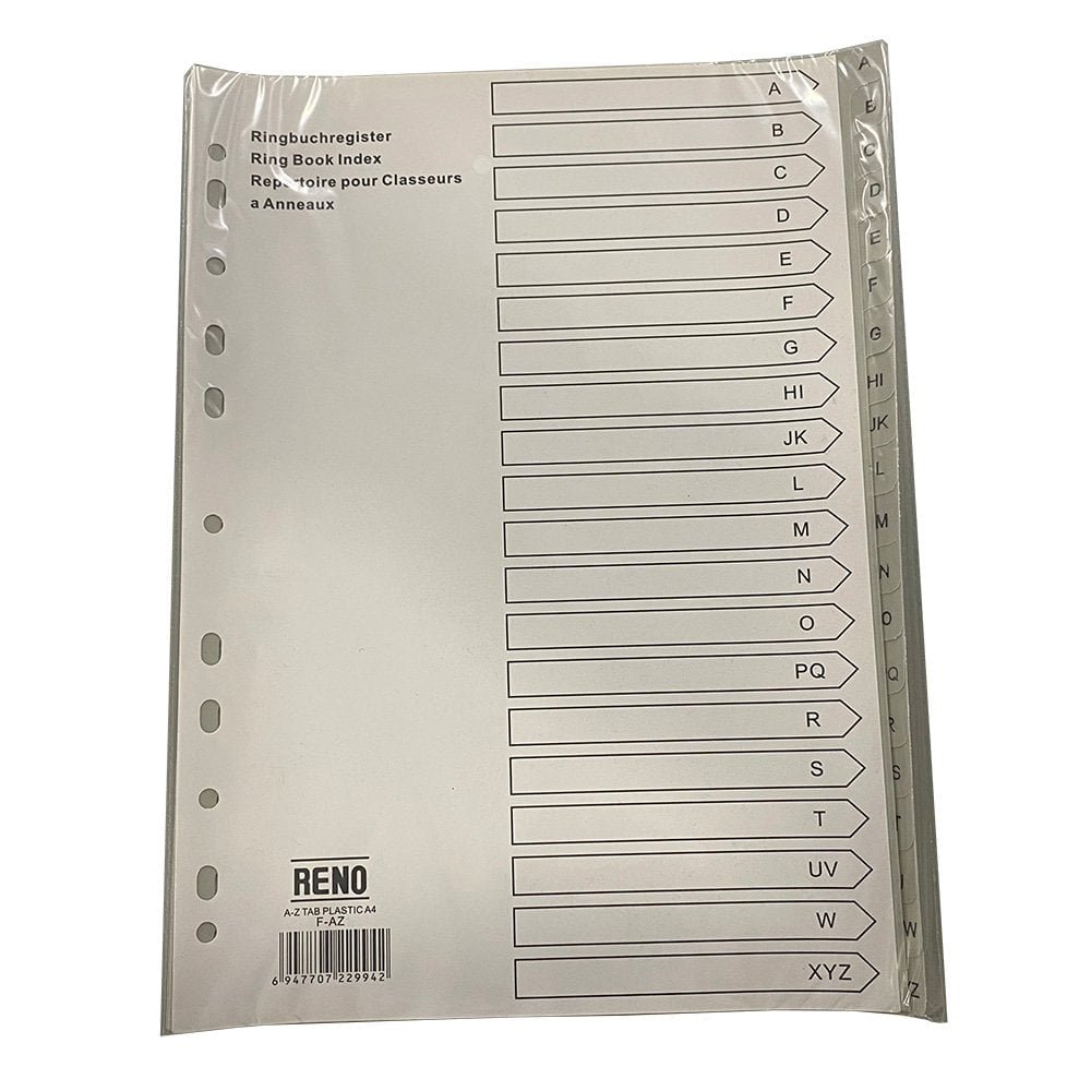 Reno A4 A-Z plastic divider – Digibits Ltd