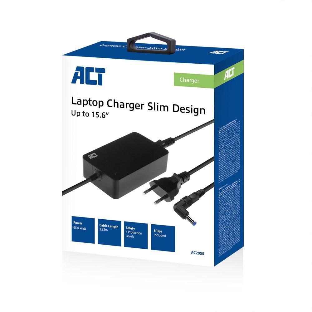 ACT universal laptop charger 65W – Digibits Ltd