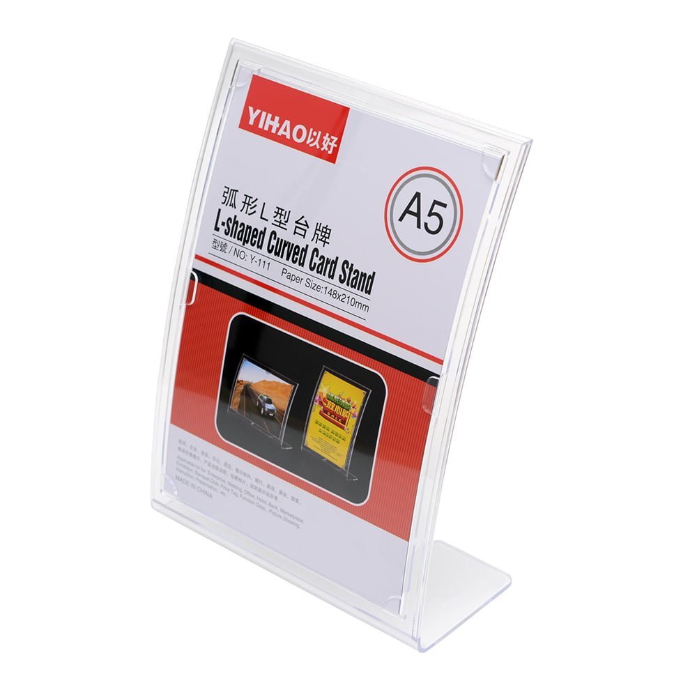 Acrylic stand A5 curved – Digibits Ltd